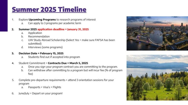 Study Abroad with Honors | University of Washington Honors Program